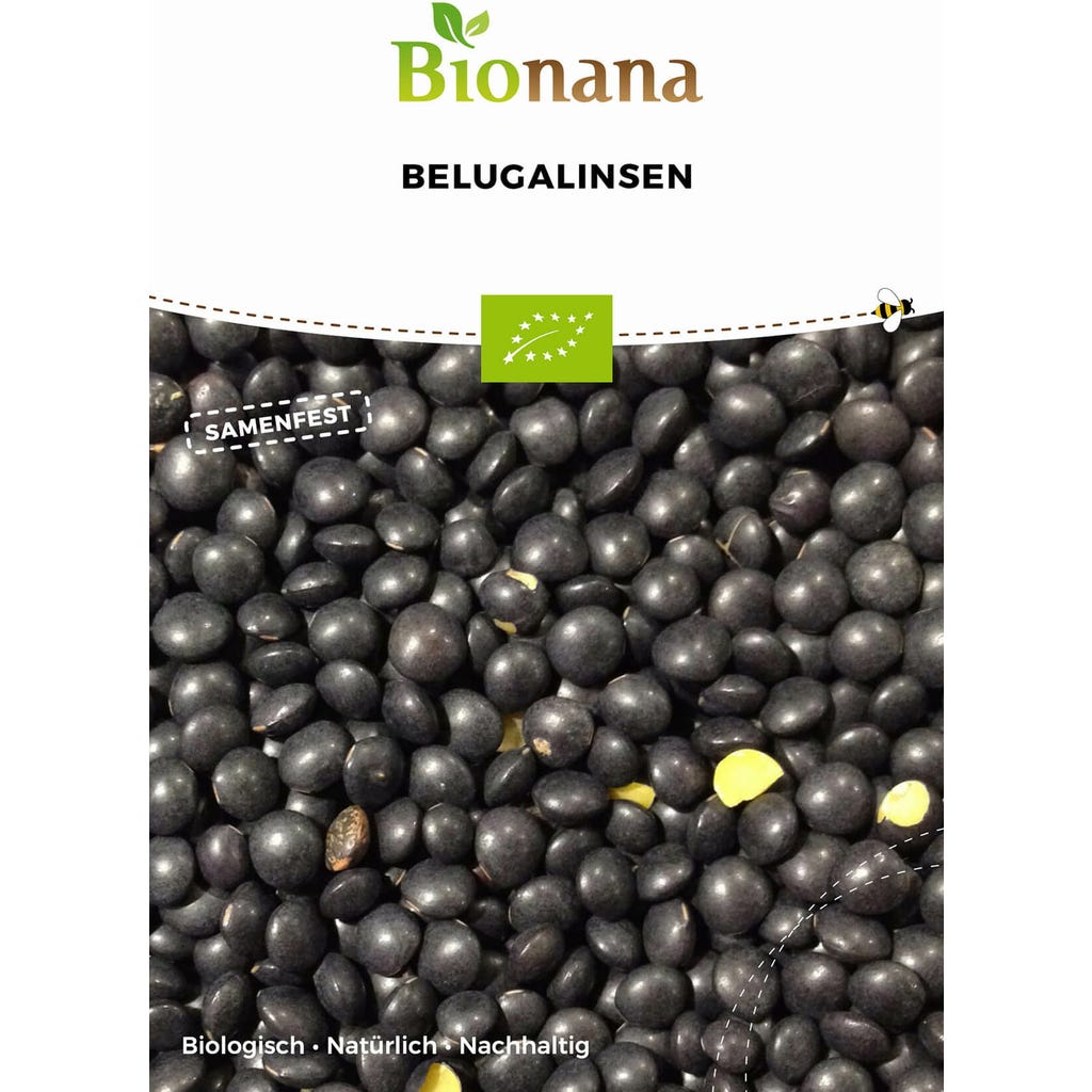 Bionana Biologische Beluga Linzen, 1 Verpakking - Bloomling Nederland