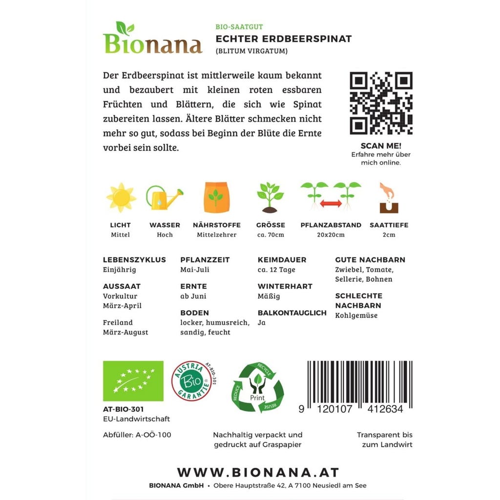Bionana Bio valódi eperspenót, 1 csomag - Bloomling Online Shop