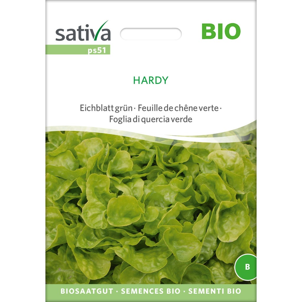 Sativa Bio Eichblatt grün "Hardy", 1 Packung - Bloomling Deutschland