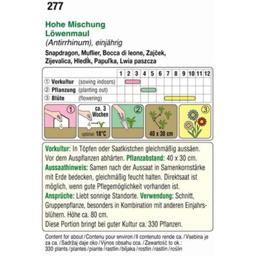 AUSTROSAAT Odolin "Visoka mešanica", 1 pkt - Bloomling spletna trgovina