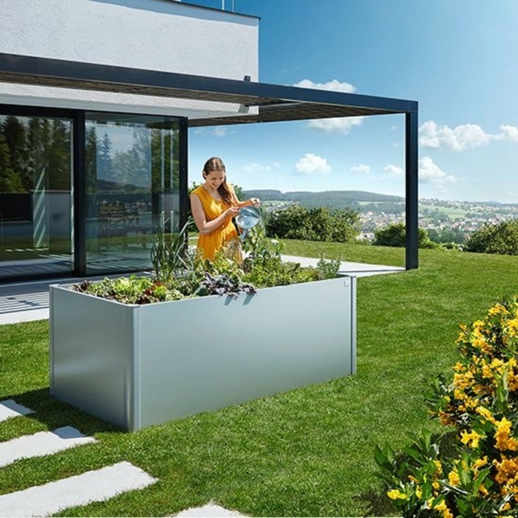 Biohort Potager Surélevé - Argent Métallisé - Bloomling Suisse