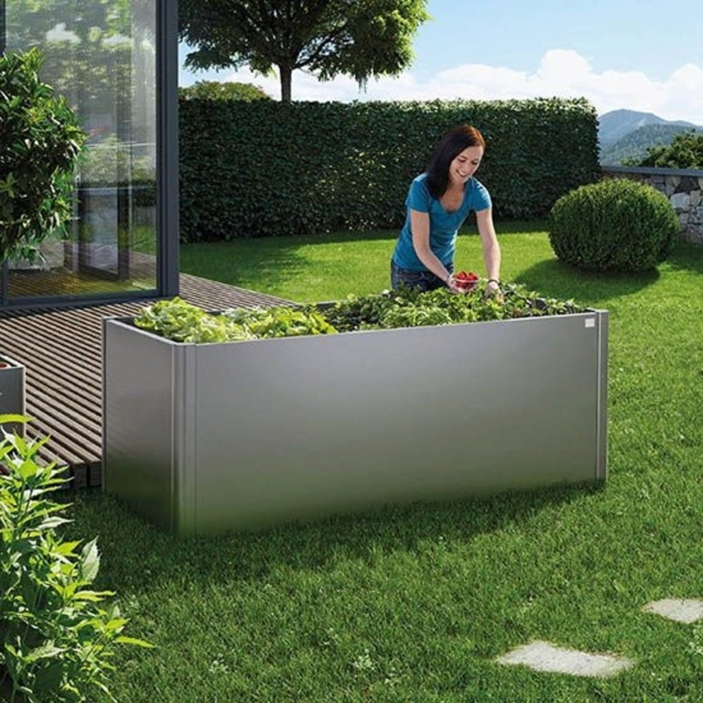 Biohort Potager Surélevé - Argent Métallisé - Bloomling Suisse